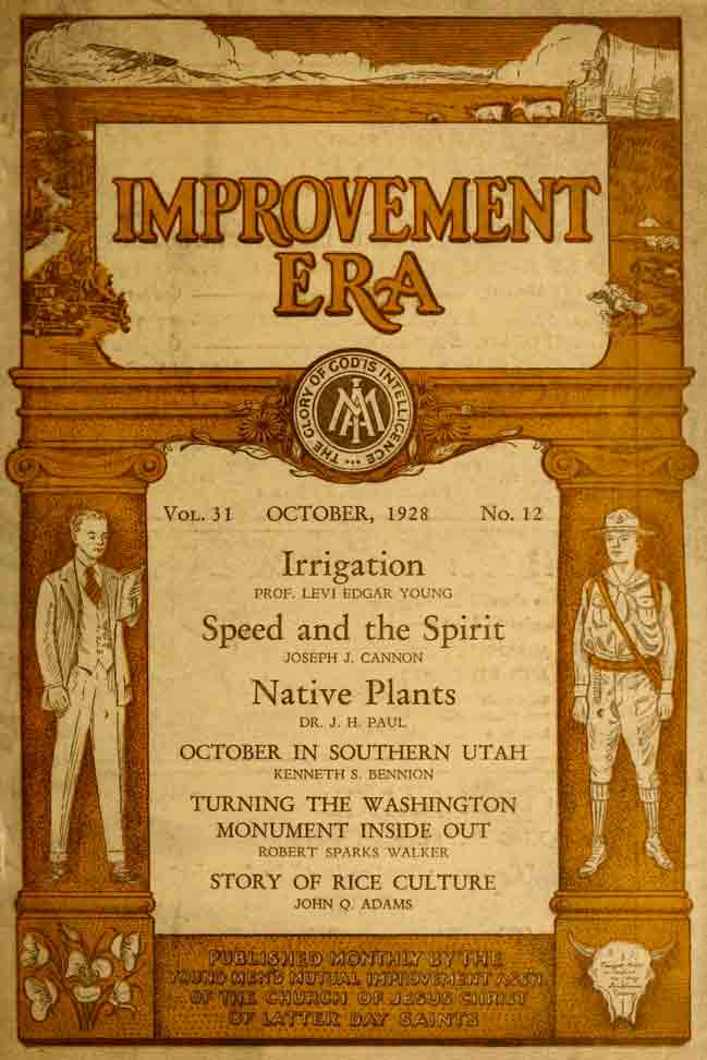 Cover of the October 1929 issue of the Improvement Era